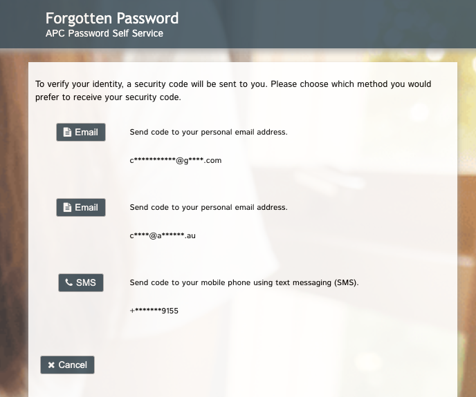 Setting up password for your user account – Australian Pacific College